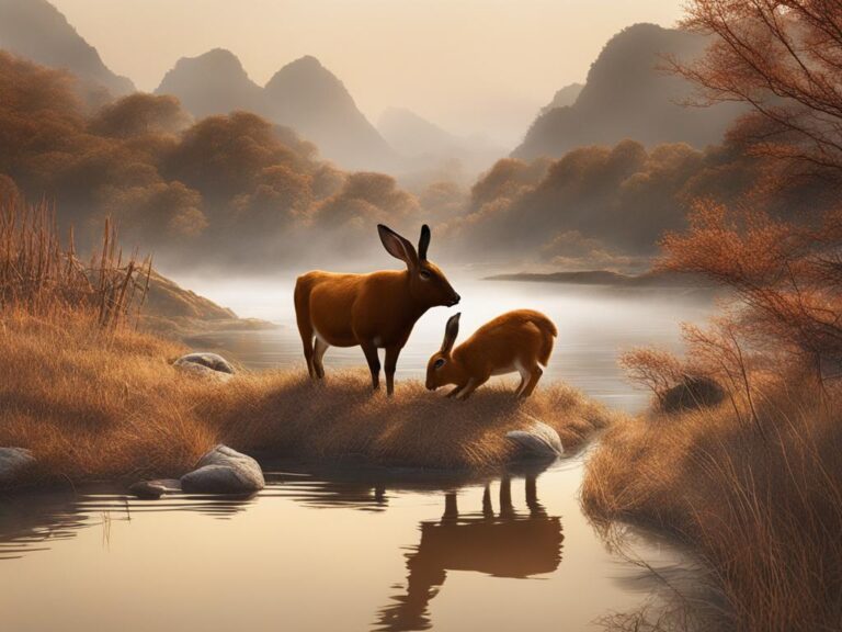 Chinese Zodiac, Ox and Rabbit as Friends: Stability and Calm